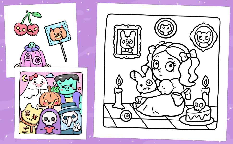 Amazon.com: Spooky Vibes: Coloring Book for Adults and Teens Featuring ...