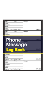 Phone Message Log Book: Memo to Record Voicemail And Phone Calls for ...