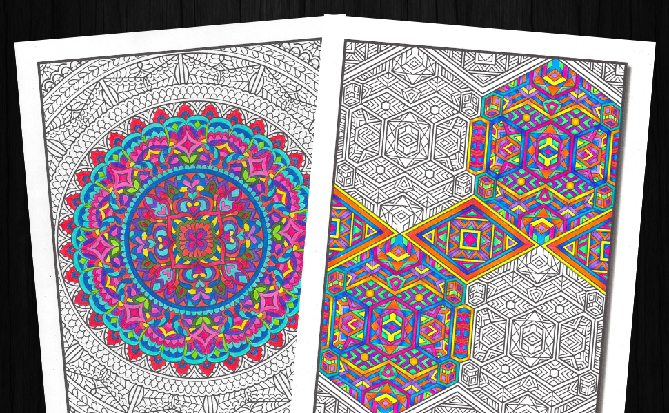 Amazon.com: Intricate Patterns: An Adult Coloring Book with 50 Detailed ...