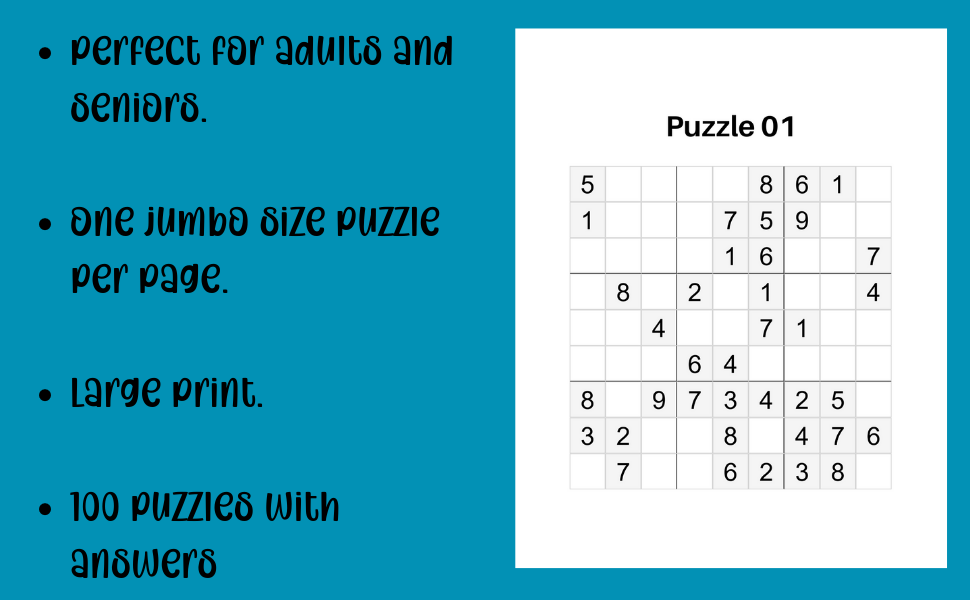 Logic Pursuit Sudoku: Hard Large Print Puzzles for Adult Solvers Volume ...