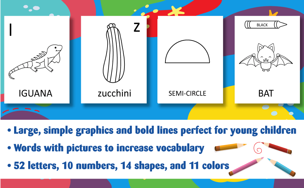 My BIG Early Learning Coloring Book: Words | Letters | Numbers | Shapes ...