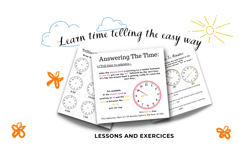 Learn Telling Time With Time Explorers: Tell Time Lessons & Workbook ...