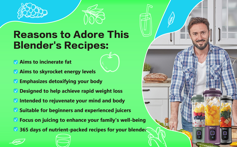 Amazon.com: Ninja Blender Cookbook: 365 Days of Nutrient-Packed Recipes for Your Ninja Blender ...