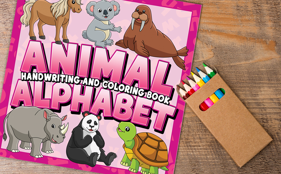 Animal Alphabet Handwriting and Coloring Book : Renfrow, Timothy ...