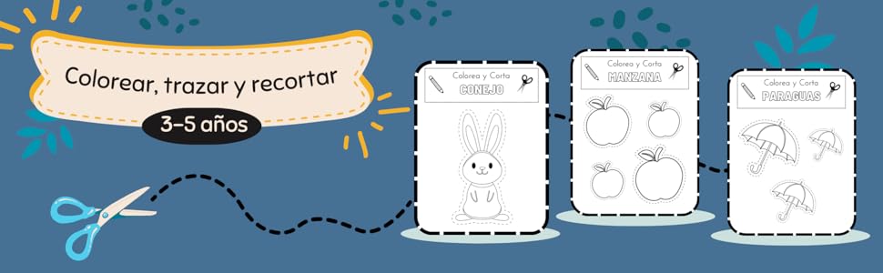 Aprende a recortar: libro de actividades para niños de 3 a 5 años ...