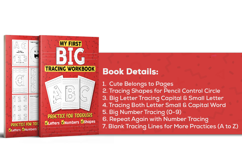 Amazon.com: My First Big Tracing Workbook: Home-school Preschool ...