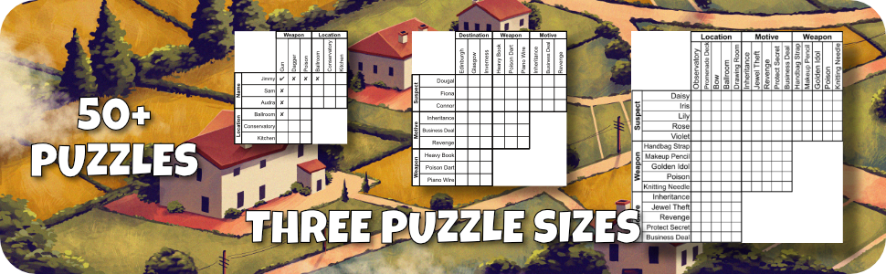 Logic Grid Puzzles: Murder Mystery Puzzle Book for Adults, Armchair ...