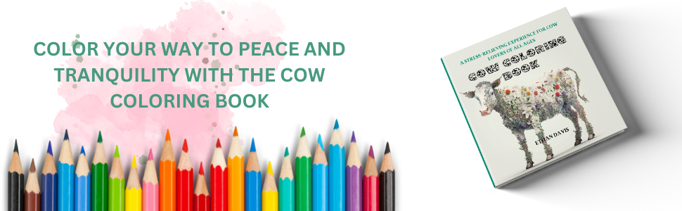 Amazon.com: Cow Coloring Book: A Stress-Relieving Experience for Cow Lovers of All Ages: Cattle ...