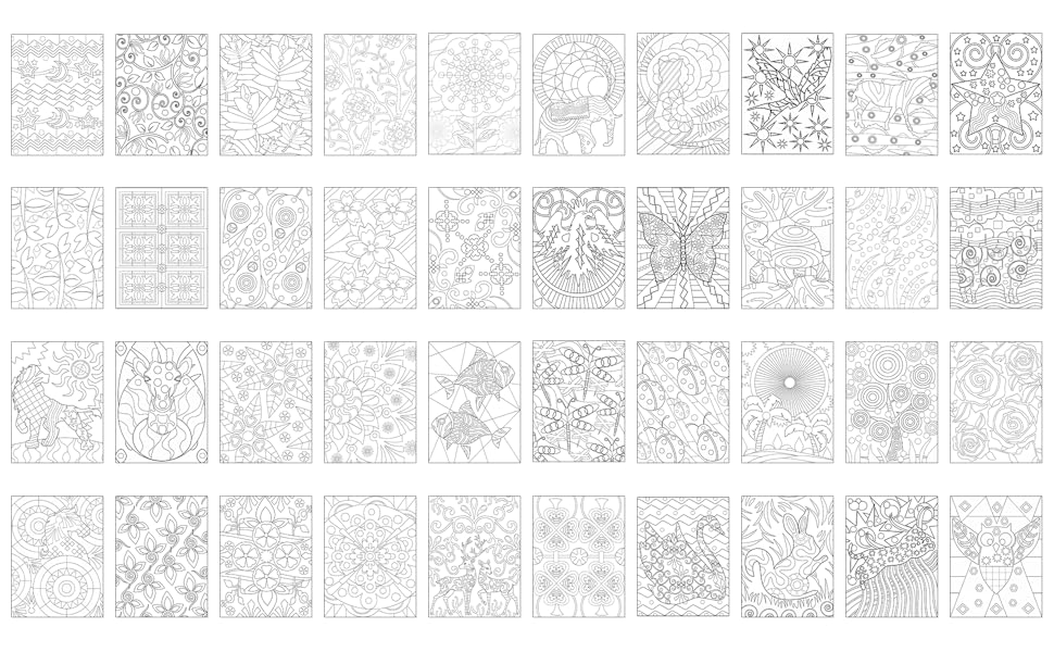 Amazon.com: Coloring Books For Adults Volume 2: 40 Stress Relieving And Relaxing Patterns, Adult ...