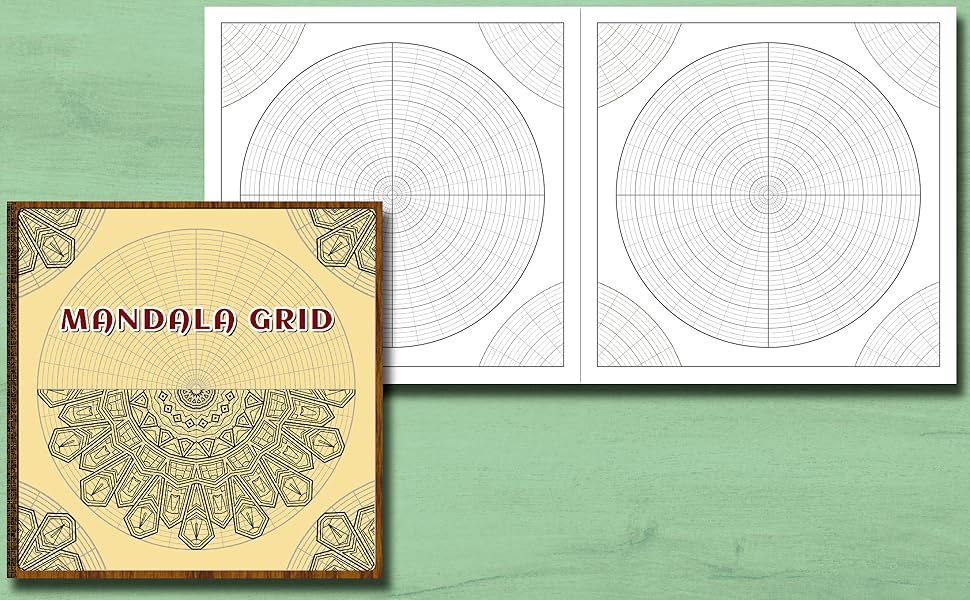 Amazon.com: Mandala Grid Sketchbook: Circular Grid Sketch Book for Mandala Art Practice and ...