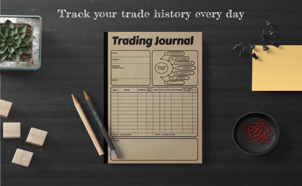 Trading Journal: Stock Trading Log Book | Track Your Trade History ...