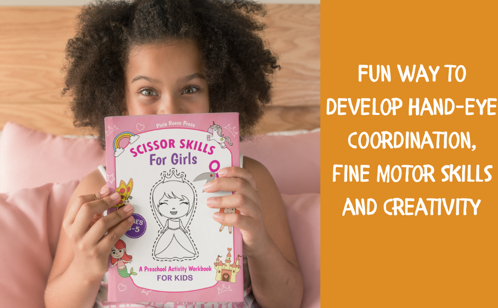 Scissor Skills for Girls: A Preschool Activity Workbook for Kids ...