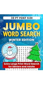 Jumbo Word Search Puzzle Book Christmas: Extra Large Print Christmas ...