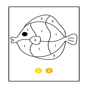 Sea Life Color By Number For Kids: Beautiful Under Water Sea Life Color by Number Activity Book ...