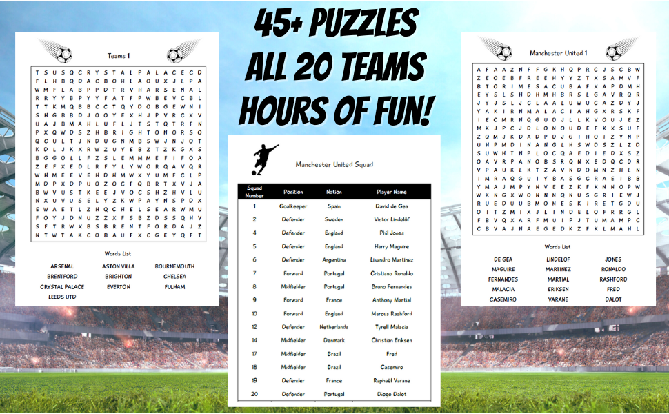The Premier League 2022/2023 Season Football Word Search For Kids: A ...