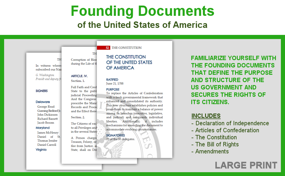 Founding Documents of the United States of America: Declaration of ...