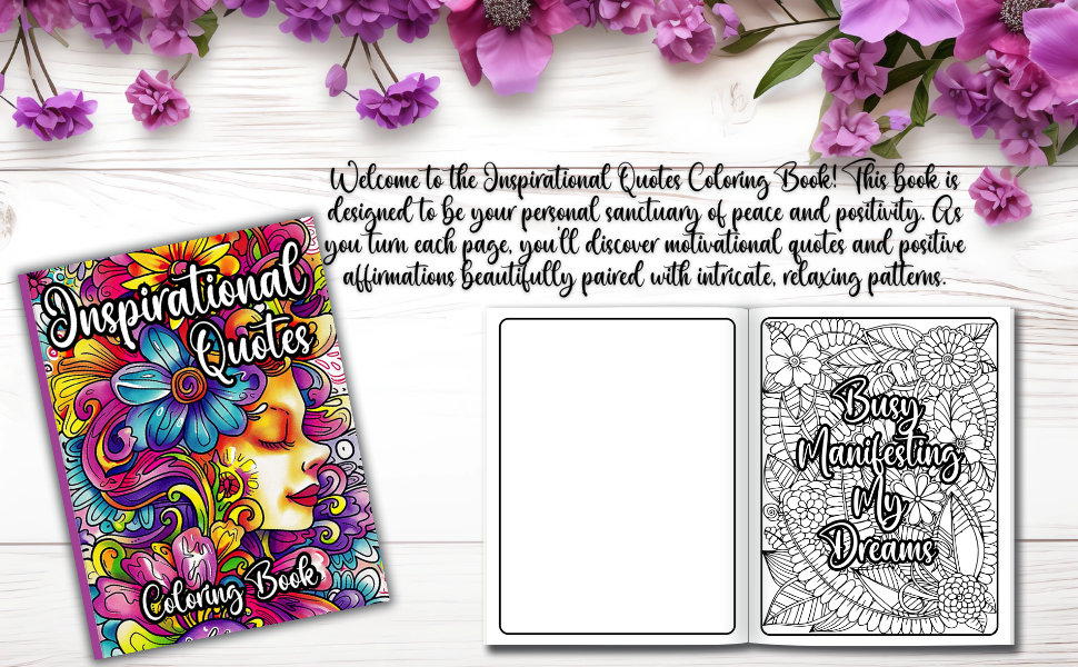 Amazon.com: Inspirational Quotes Coloring Book: Motivational Quotes and ...