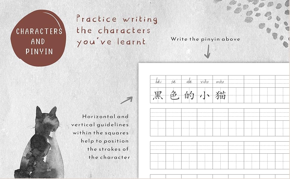 Chinese Writing Practice Book: Chinese Character and Pinyin Writing ...