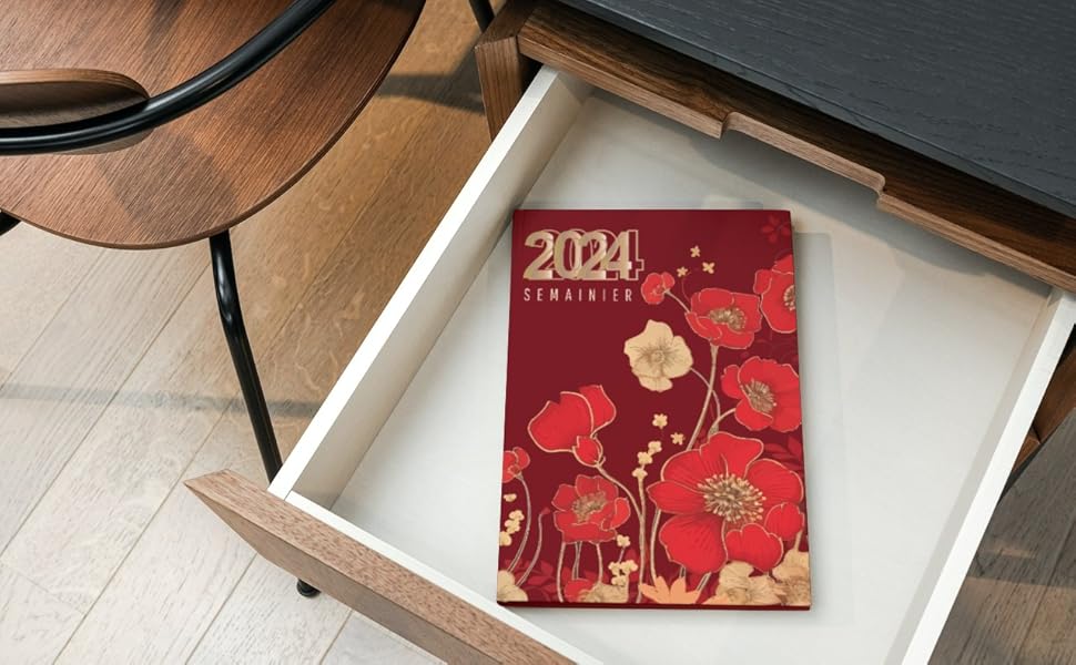 2024 Semainier: Agenda Professionnel Hebdomadaire et Mensuel, au Format A4, Simple et Pratique ...