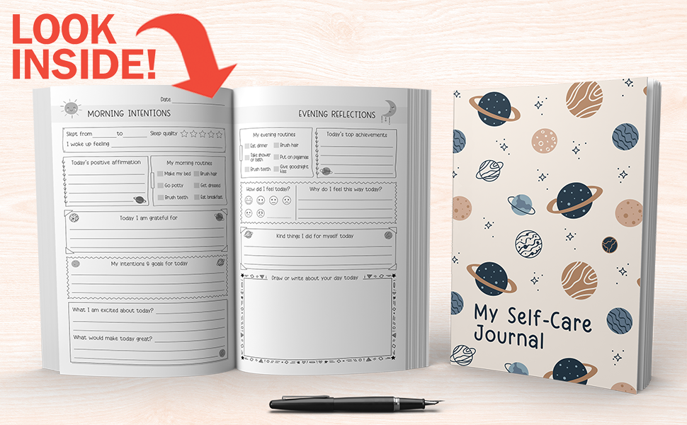 Self Care Journal for Kids and Teens: Daily Mindfulness Diary with ...