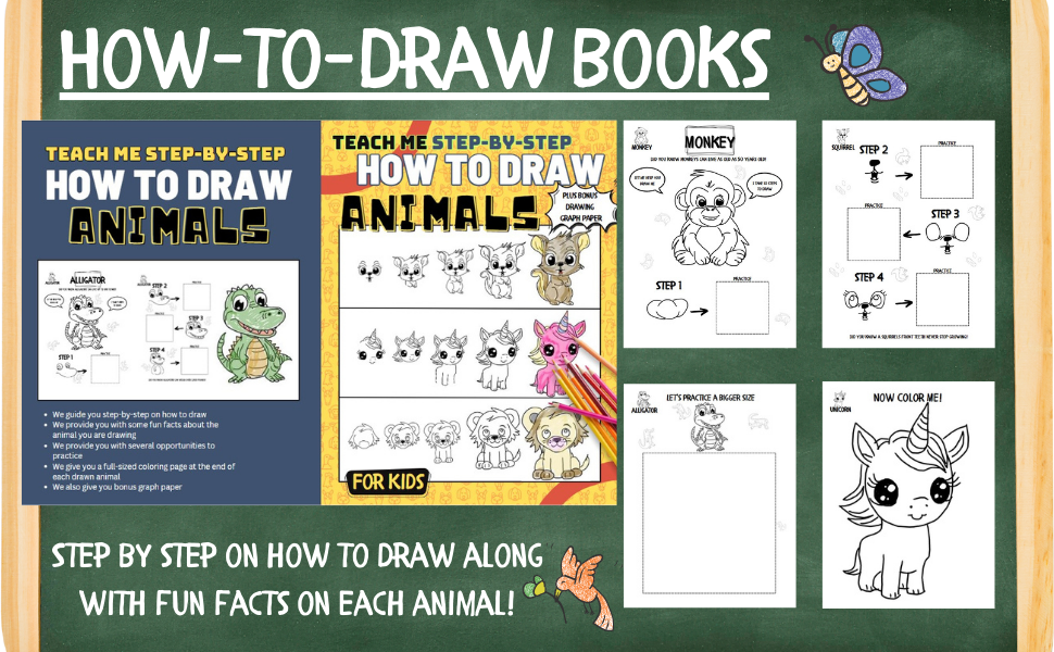 Amazon.com: Teach Me Step-by-Step How to Draw Animals: Finally the just ...