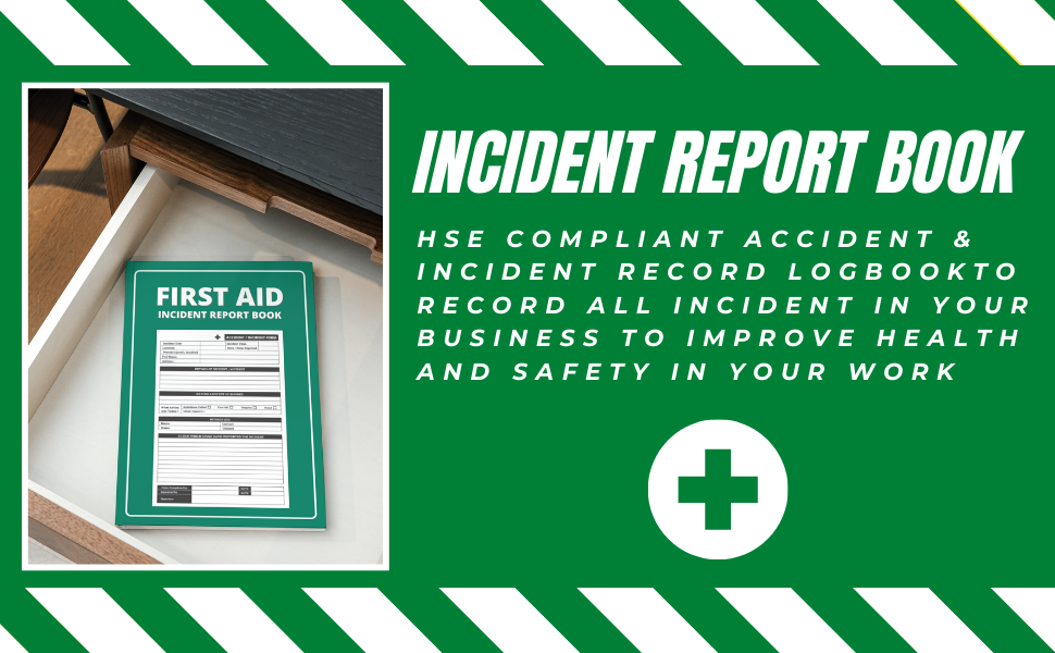 First Aid Incident Report Book: A5 HSE Compliant Accident & Incident Record Logbook, Record All ...