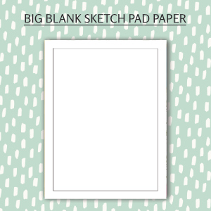 Sketch Book For Kids: Big Sketch Pad with Blank Drawing Paper for Girls ...