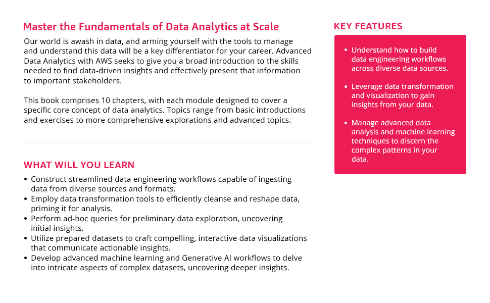 Amazon.com: Advanced Data Analytics with AWS: Explore Data Analysis ...