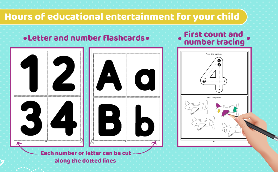 Amazon.com: Big Preschool Letter and Number Tracing: Large Letter ...