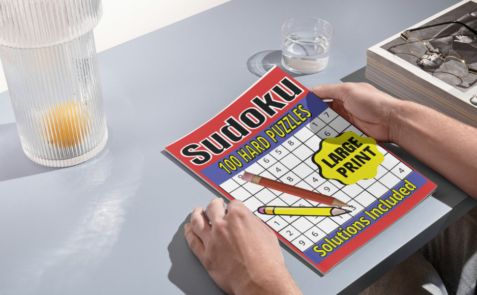 Amazon.com: Large Print Sudoku Puzzles: 100 Puzzles with Included Solutions. Hard Level of ...