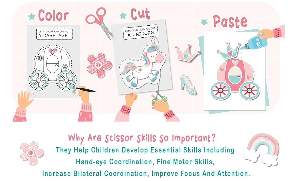 Scissor Skills A Preschool Activity Book for Kids: A Fun Cutting ...