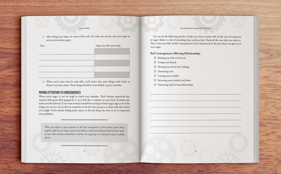 Neurodivergent Friendly DBT Workbook: Coping Skills for Anger, Anxiety, Depression, Panic ...
