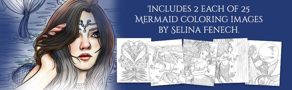 selina fenech mermaid coloring pages