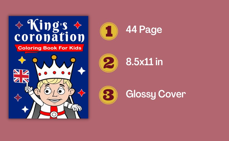 King's Coronation Colouring Book for Kids: King Charles Coronation ...