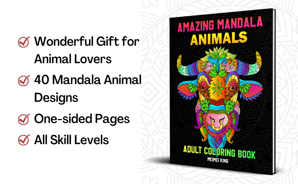 Amazon.com: Amazing Mandala Animals Adult Coloring Book: Amazing Design with Mandala Animals for ...