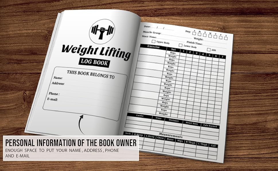 Amazon.com: Weight Lifting Log Book: Simple Daily Workout and Fitness ...