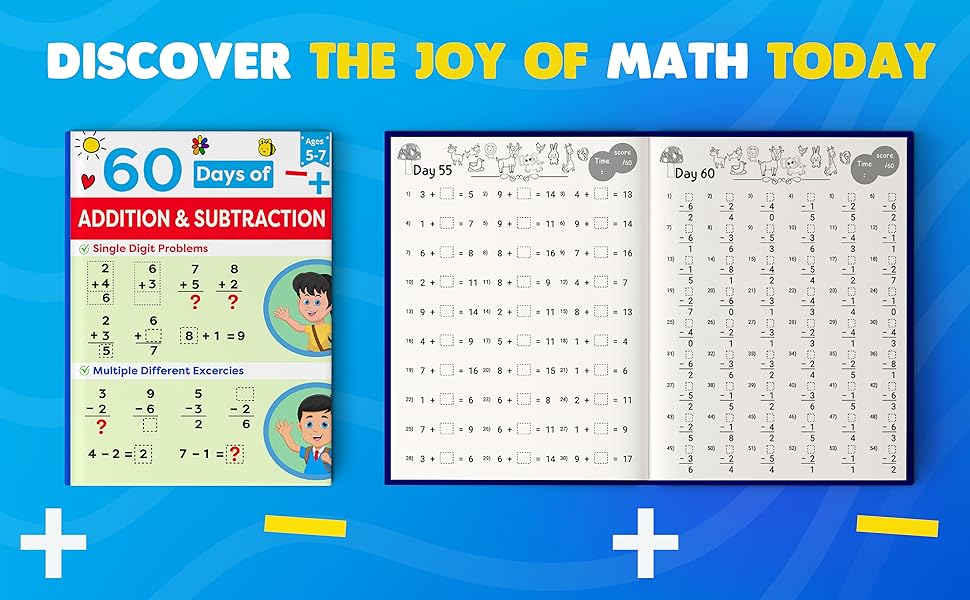 Math Ninjas - Kindergarten and 1st Grade Workbook Age 5-7: 60 Days of ...