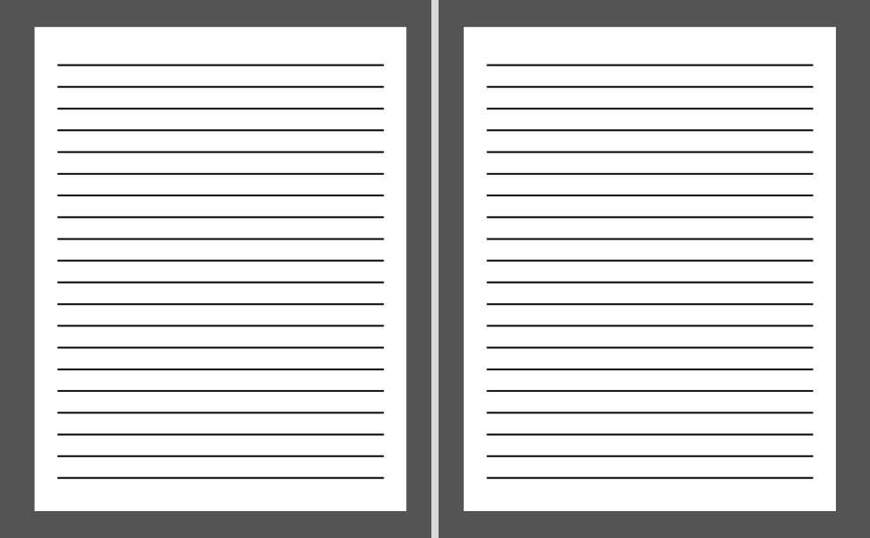 Amazon.com: Low Vision Notebook: Bold Lined, Wide Ruled Writing Paper ...