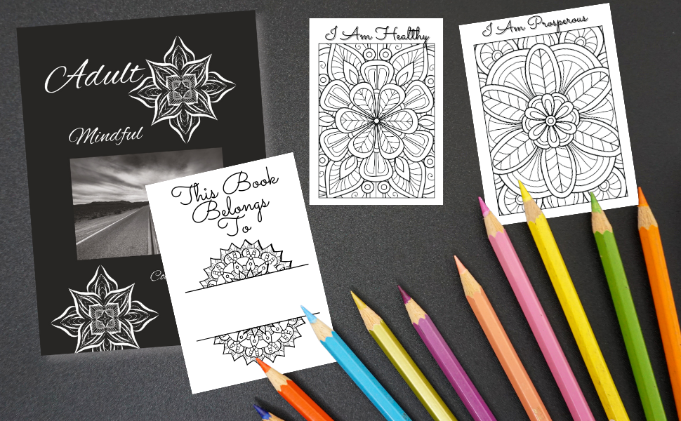 Amazon.com: Adult Mindful Coloring Book: Simple and complex images ...