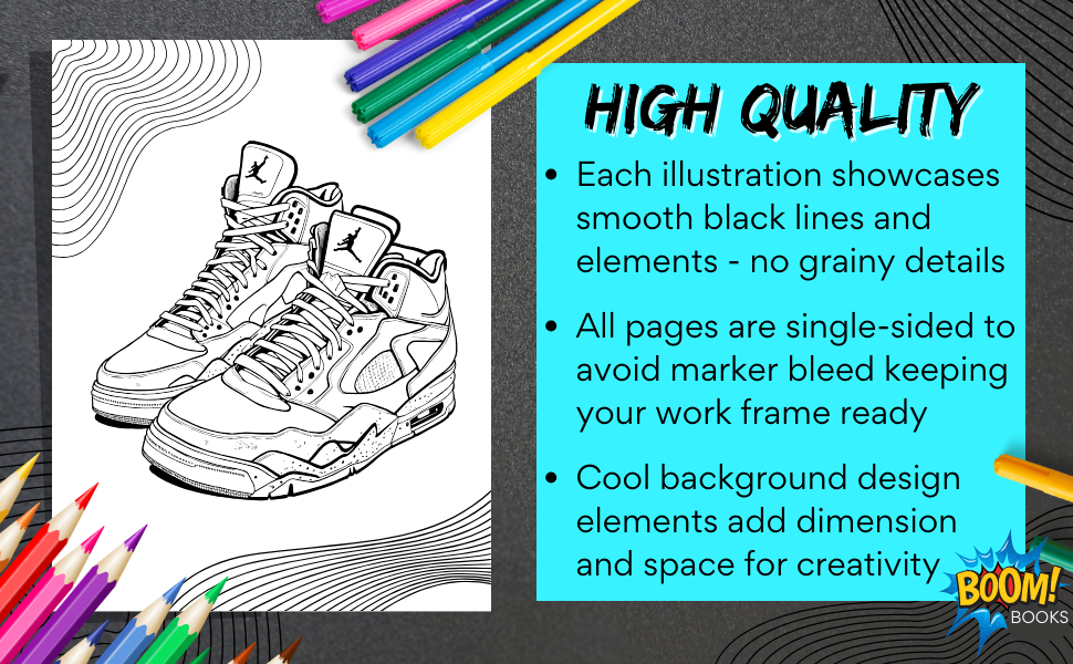 Amazon.com: Sneaker Design Coloring Book: The Ultimate Collection of ...