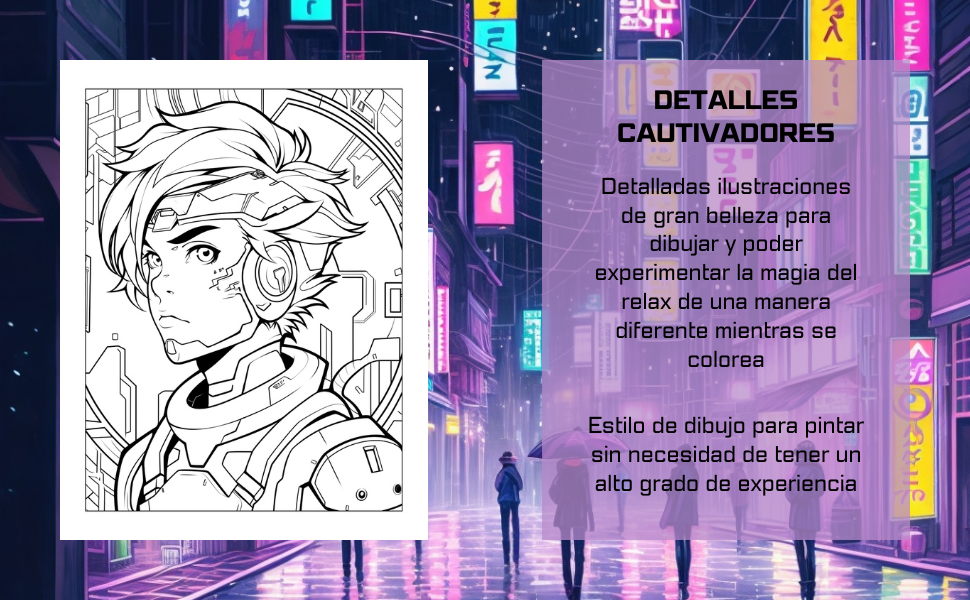 Libro para Colorear Anime: Teens Edition: Serie de Libros para Colorear ...