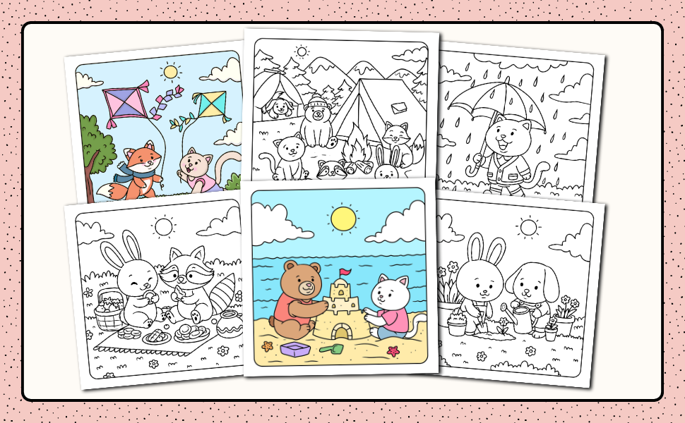 Amazon.com: Fuzzy Buddies Cute & Cozy Coloring Book: Super Adorable ...