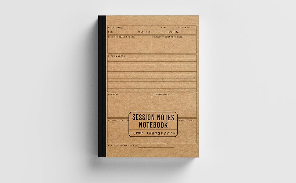 Session Notes Notebook: A Therapy Appointment Record & Treatment Plan ...