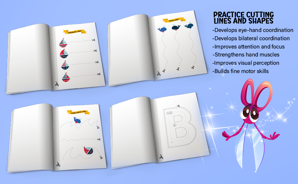 Amazon.com: scissor skills preschool workbook for kids 3-5 years old ...