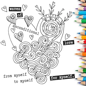 Amazon.com: SELF LOVE Coloring Book: Mindful Relaxation for Women ...