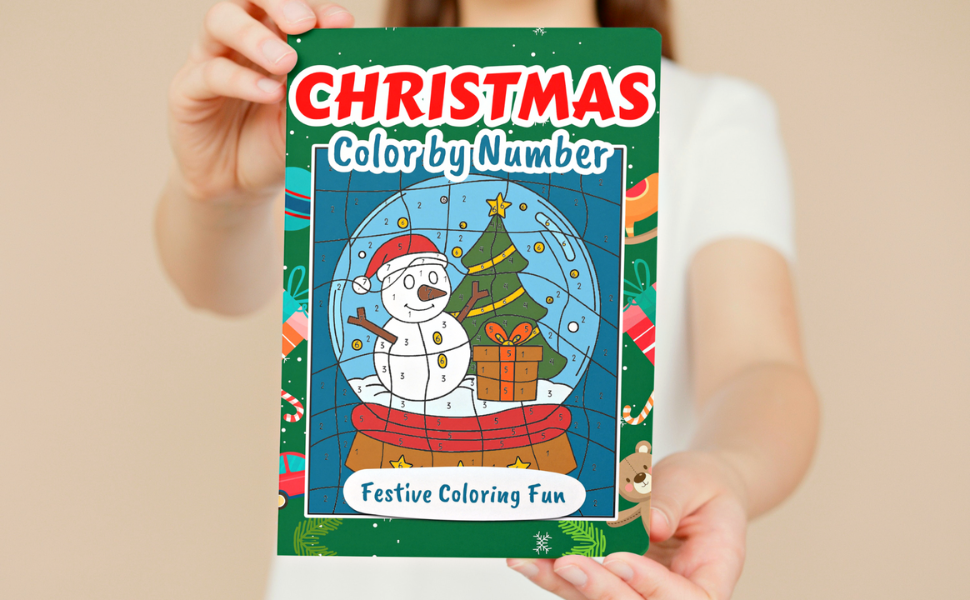 Christmas Color by Number: Festive Coloring Fun : Holiday Coloring ...
