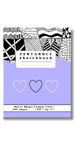 Amazon.com: Zentangle Sketchbook, Squared tangle tiles: Large sheets with grids for zendoodle ...