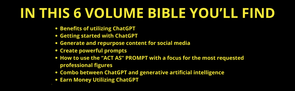 ChatGPT Millionaire 6 Books in 1, The Ultimate Guide For Build a Successful Million-Dollar ...