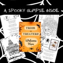 Spooky Halloween Activity Book: Halloween Colouring and Activity Book ...