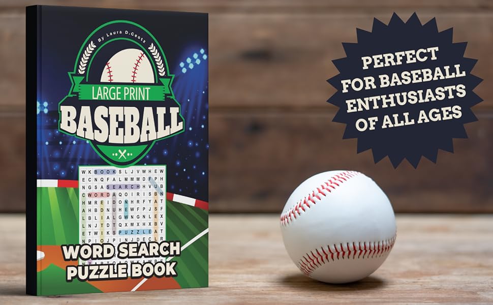 Amazon.com: Ultimate Baseball Word Search Puzzle Book: Large Print ...
